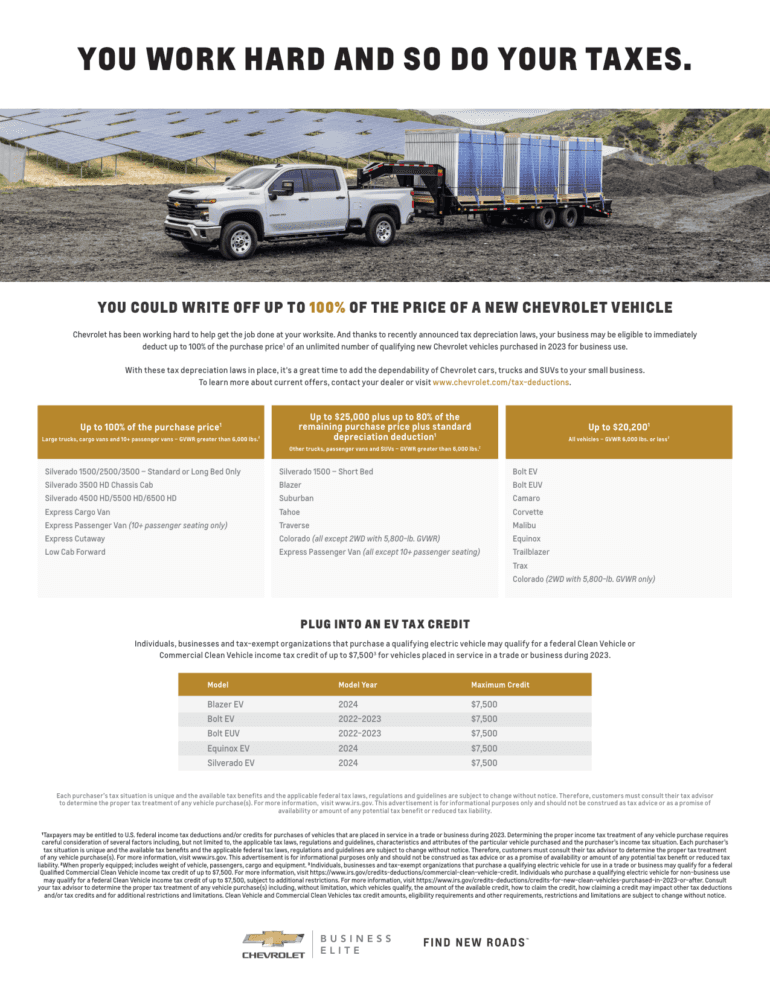 2023 Tax Incentive | Badger Chevrolet