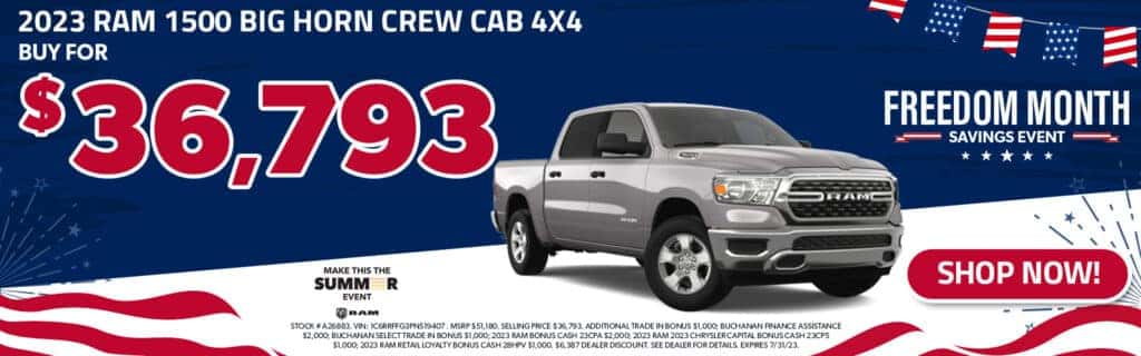 Monthly Specials | Buchanan Auto Park, Inc.