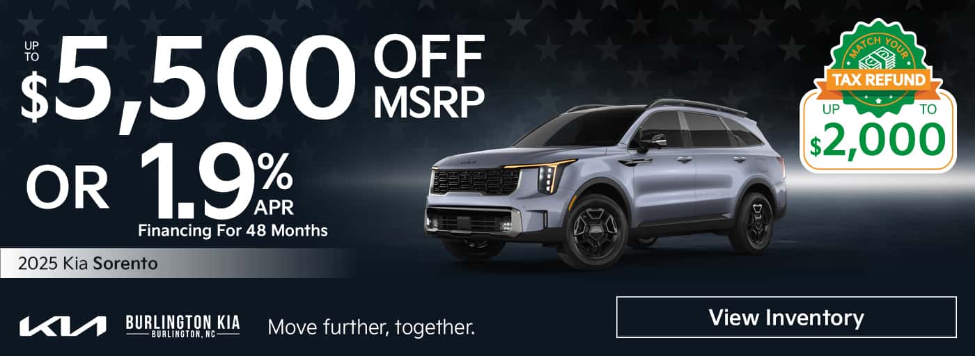 Burlington Kia in Burlington NC l New & Used Kia Dealership in NC