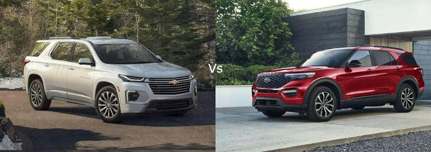 The 2022 Chevy Traverse vs the 2022 Ford Explorer in Nashville | TN