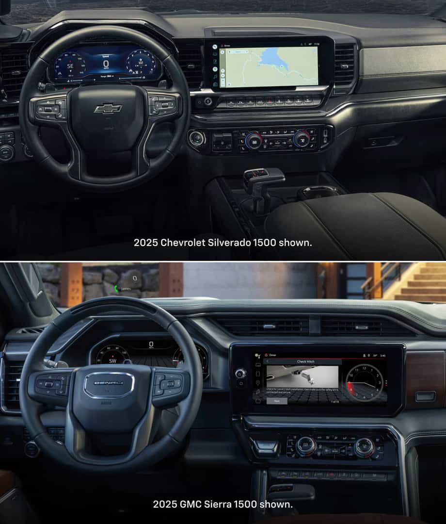 2025 GMC Sierra 1500 Vs. Chevy Silverado 1500