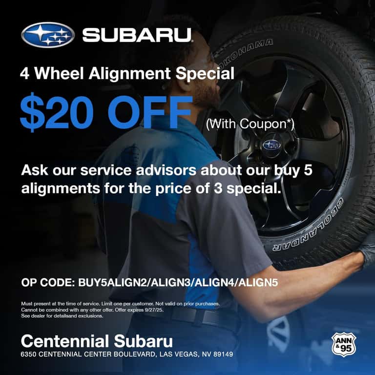 Subaru Service Specials - Centennial Subaru in Las Vegas