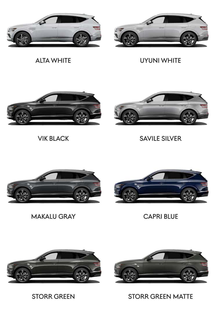 2025 Genesis GV80 Interior Color Options: Full Guide