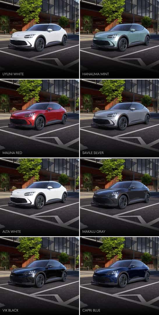 2025 Genesis GV60 Colors: Interior & Exterior