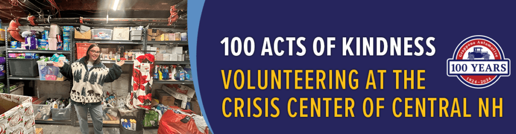 100 Acts of Kindness: Volunteering At The Crisis Center of Central NH ...