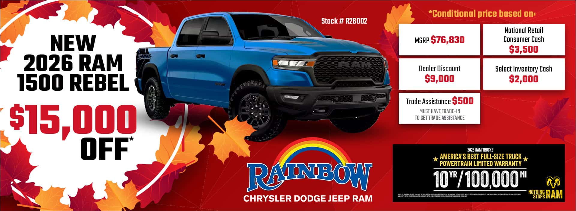 Rainbow Chrysler Dodge Jeep | CDJR dealership in Covington | near Slidell