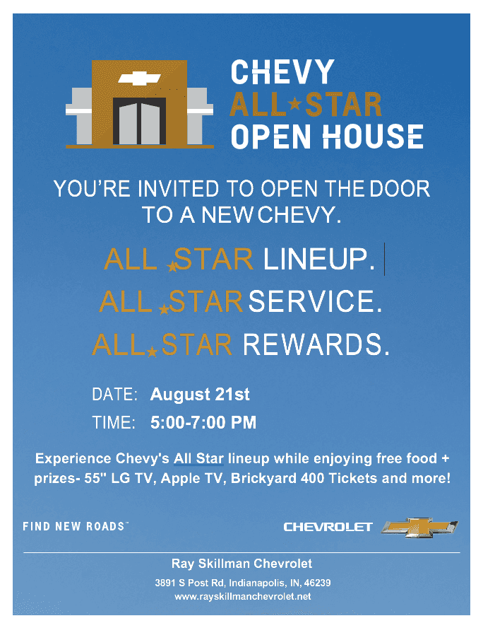 All-Star Open House | Ray Skillman Chevrolet